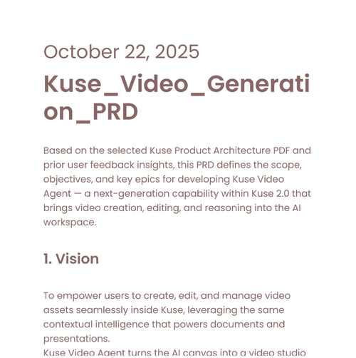 Kuse: The AI OS